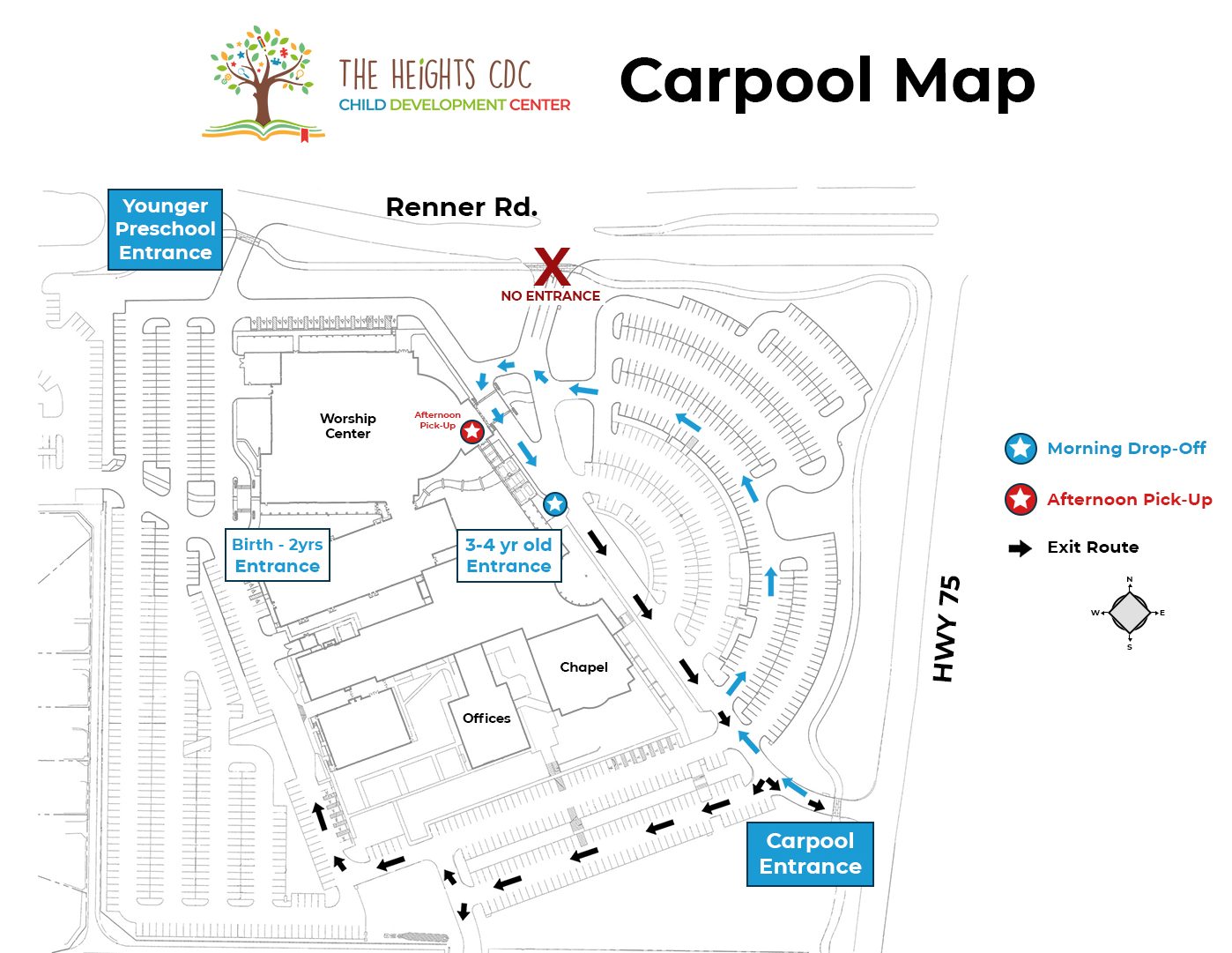 Carpool Information – The Heights CDC