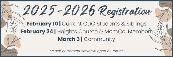 2025 – 2026 School Year – The Heights CDC